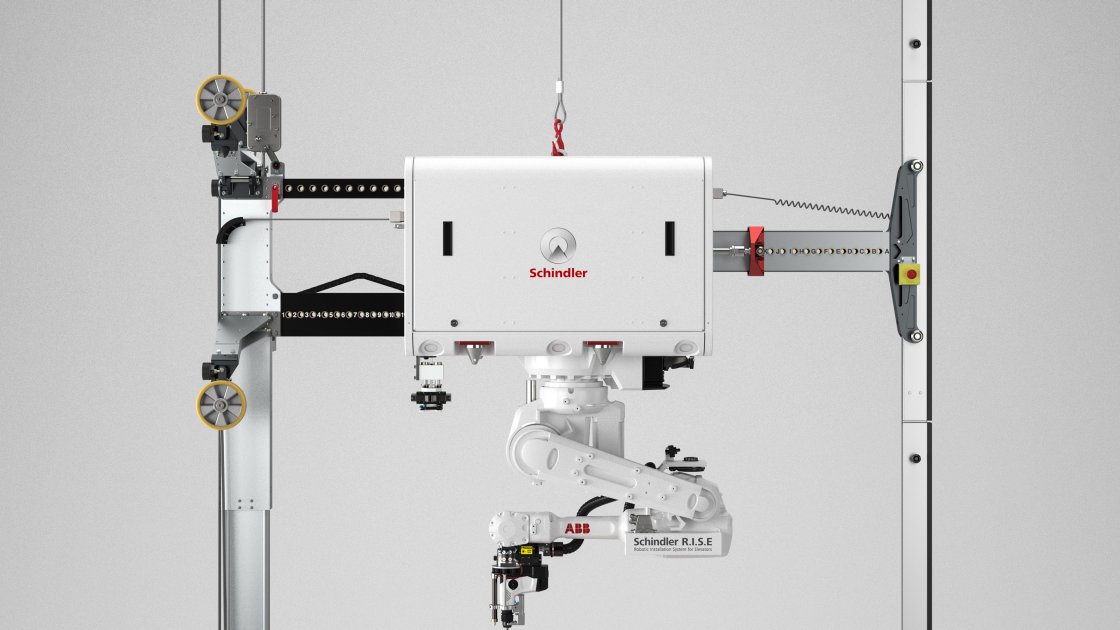 Sistema d'installazione robotica per ascensori | Schindler Italia